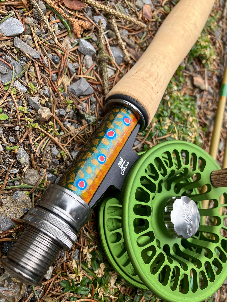 Rock Hopper S-Glass 5 1/2 foot 2-3 weight with Grass Green Abel Reel ...